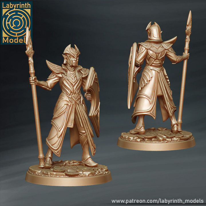 3D Printable Radiant Elf Legionaries - 32mm scale by Labyrinth Models