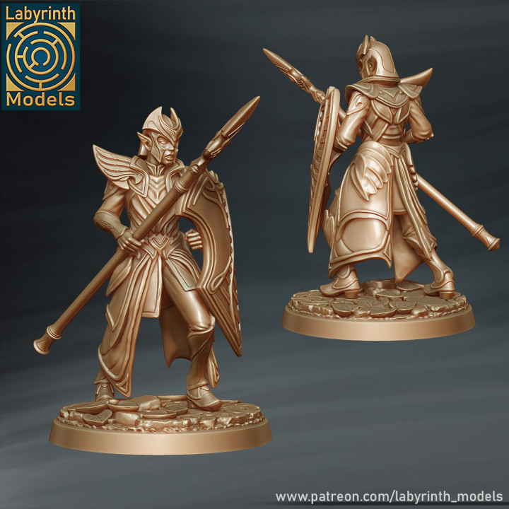 3D Printable Radiant Elf Legionaries - 32mm scale by Labyrinth Models