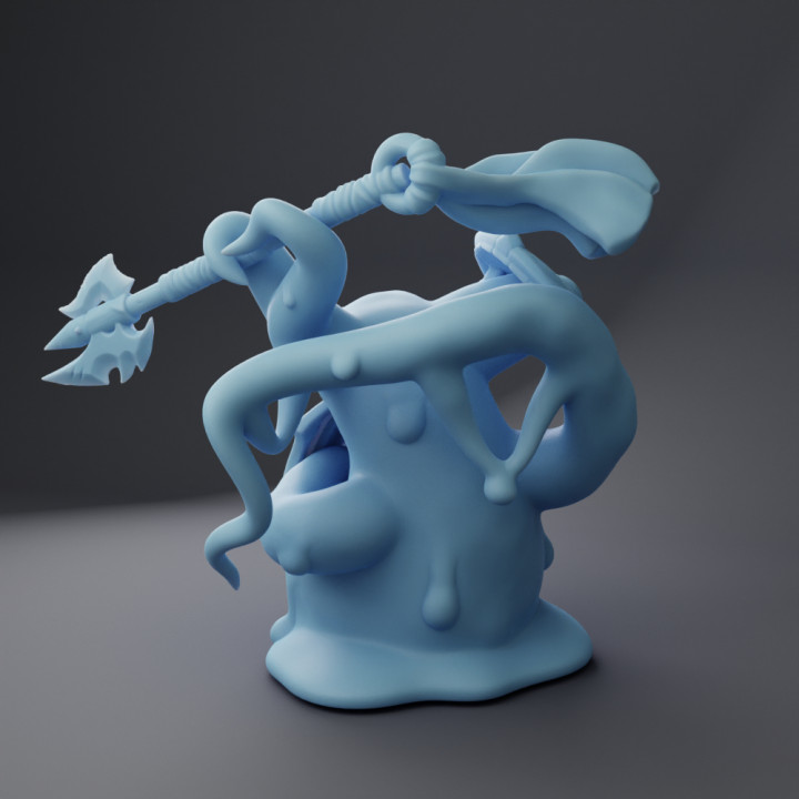 3D Printable Plasmoid Spearman by Twin Goddess Miniatures