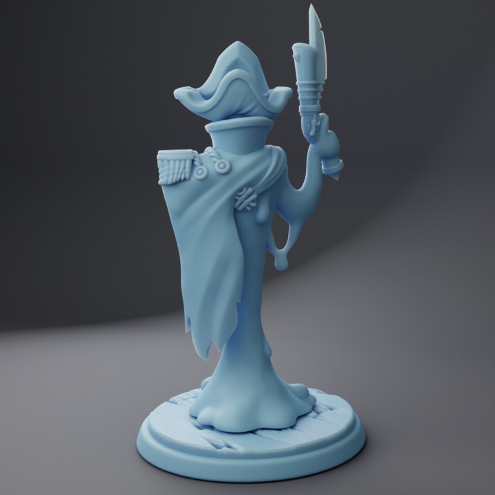 3D Printable Plasmoid Captain by Twin Goddess Miniatures