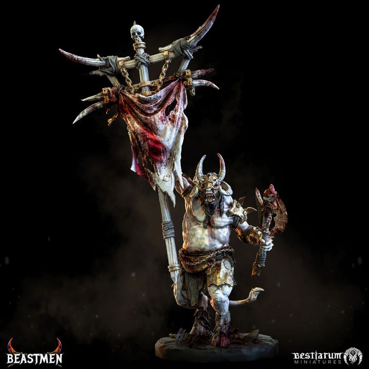 3D Printable Beastmen Part 1: Collection | Beastmen by Bestiarum Miniatures