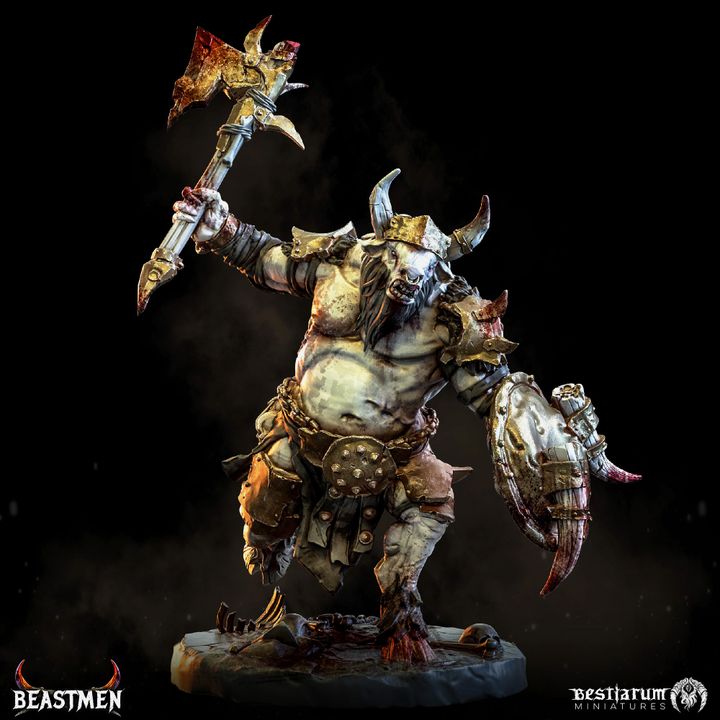 3D Printable Beastmen Part 1: Collection | Beastmen by Bestiarum Miniatures