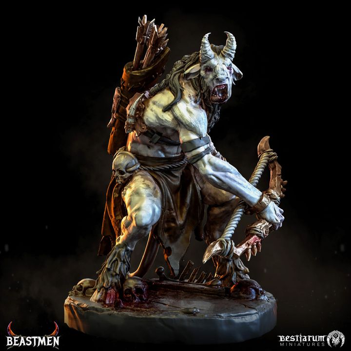 3D Printable Beastmen Part 1: Collection | Beastmen by Bestiarum Miniatures