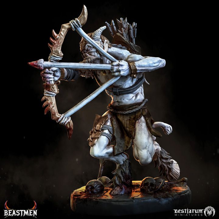 3D Printable Beastmen Part 1: Collection | Beastmen by Bestiarum Miniatures