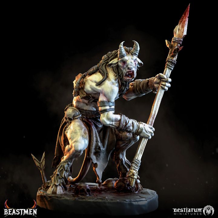 3D Printable Beastmen Part 1: Collection | Beastmen by Bestiarum Miniatures