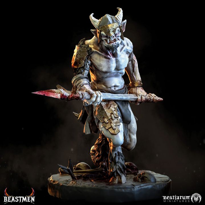 3D Printable Beastmen Part 1: Collection | Beastmen by Bestiarum Miniatures