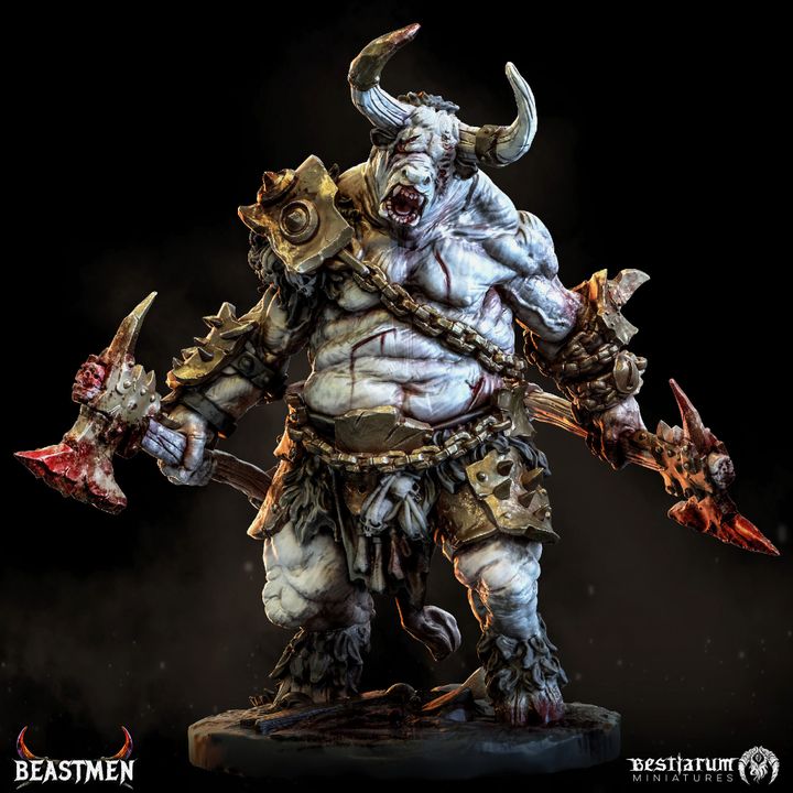 3D Printable Beastmen Part 1: Collection | Beastmen by Bestiarum Miniatures
