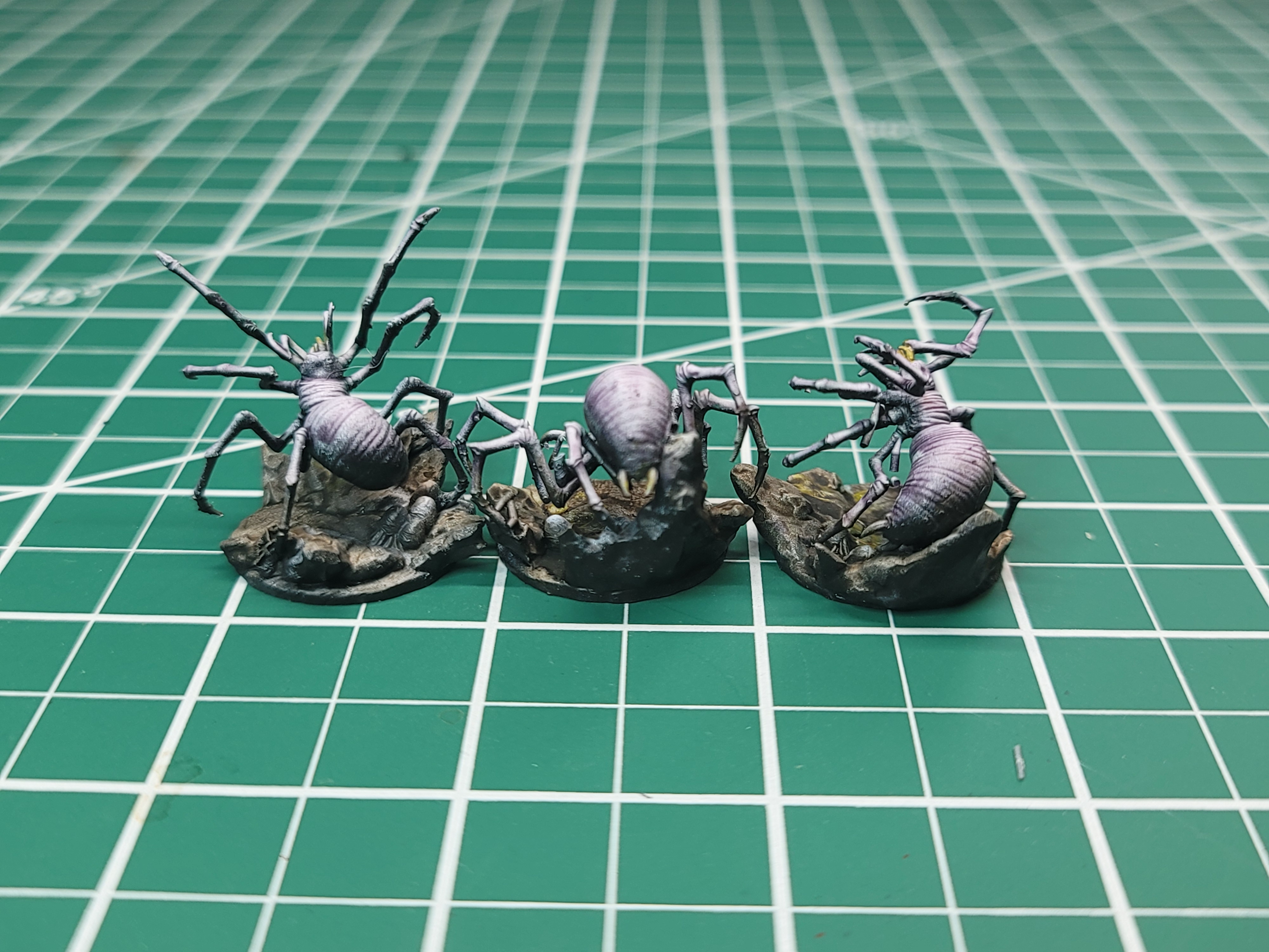 3D Printable Cave Spiders x3 | The Remade | Beasts by Bestiarum Miniatures