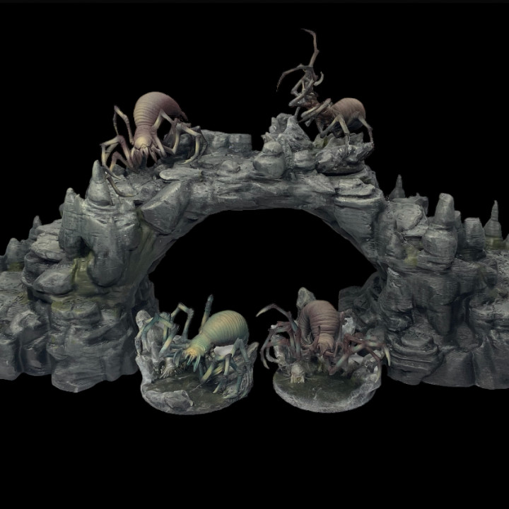 3D Print of Cave Spiders x 3 by MegaMinje