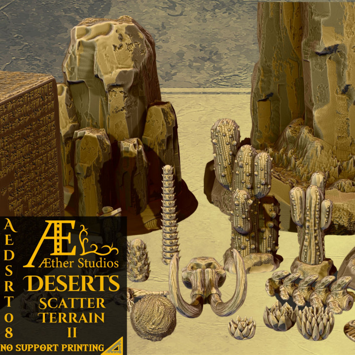 3D Printable AEDSRT08 – Desert Scatter II by Aether Studios