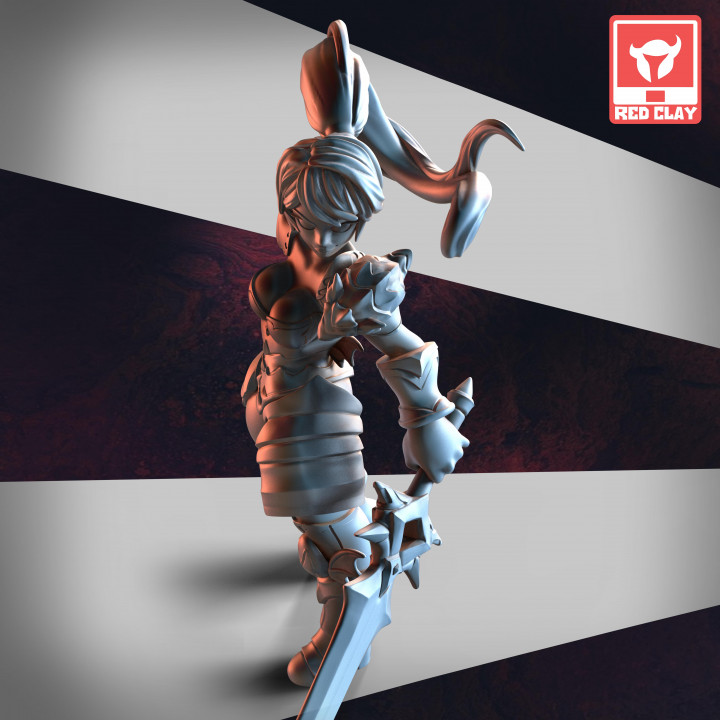 3D Printable Zary A 32mm by Red Clay Collectibles