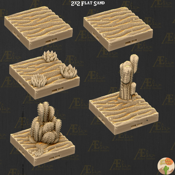 3D Printable AEDSRT0 – Desert Sand Dunes by Aether Studios