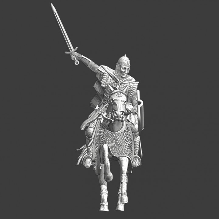 3D Printable Medieval Lord of Novgorod - mounted by Northern Crusades ...