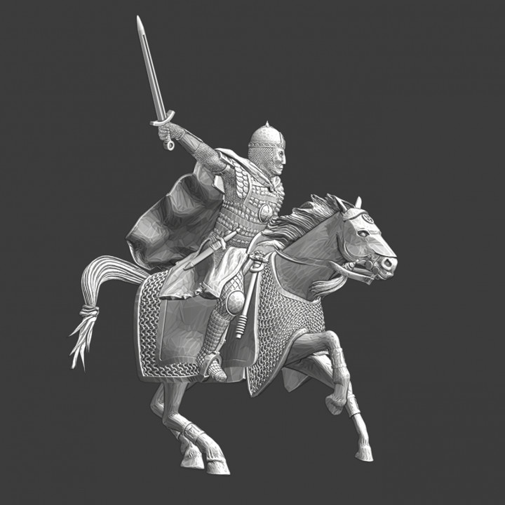 3D Printable Medieval Lord of Novgorod - mounted by Northern Crusades ...