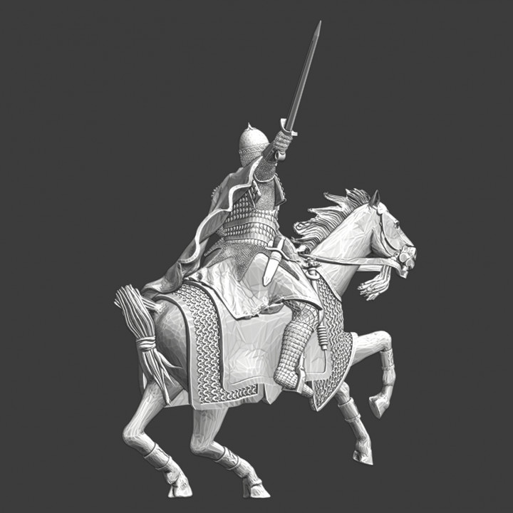 3D Printable Medieval Lord of Novgorod - mounted by Northern Crusades ...
