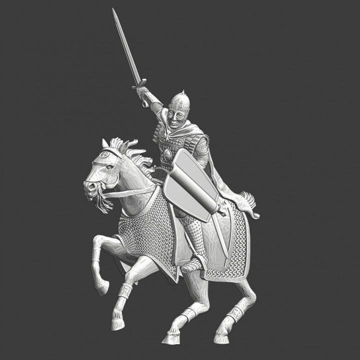 3D Printable Medieval Lord of Novgorod - mounted by Northern Crusades ...