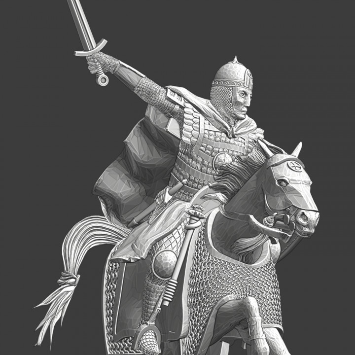 3D Printable Medieval Lord of Novgorod - mounted by Northern Crusades ...