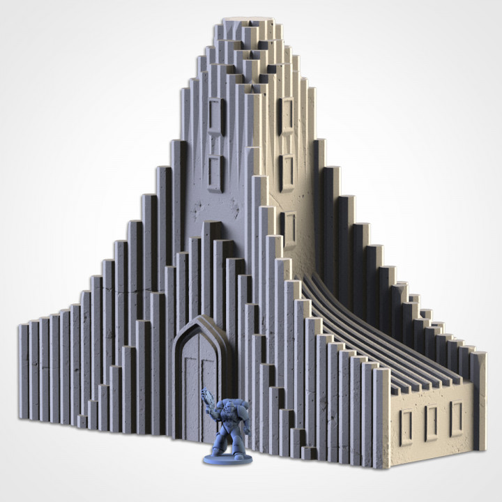3D Printable CULT BUILDINGS by Txarli Factory