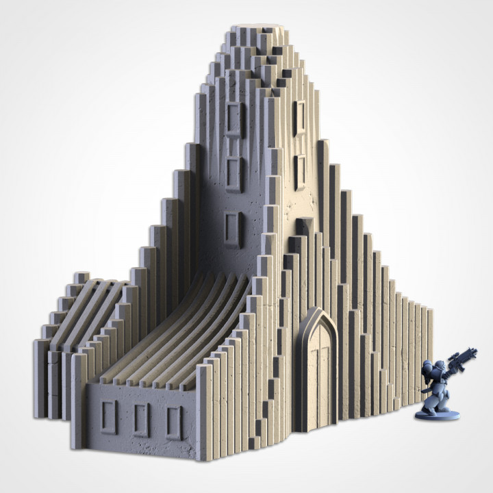 3D Printable CULT BUILDINGS by Txarli Factory