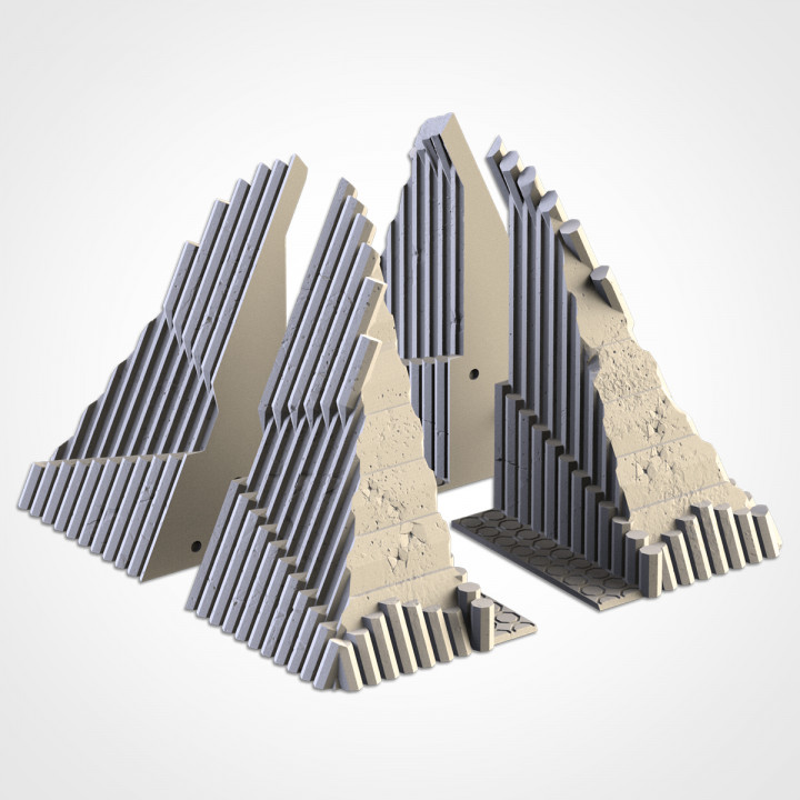 3D Printable CULT BUILDINGS by Txarli Factory