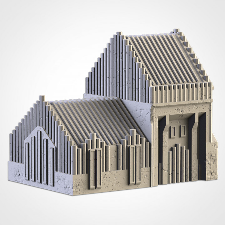 3D Printable CULT BUILDINGS by Txarli Factory