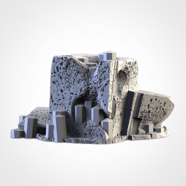 3D Printable BASALT CRYSTALS by Txarli Factory