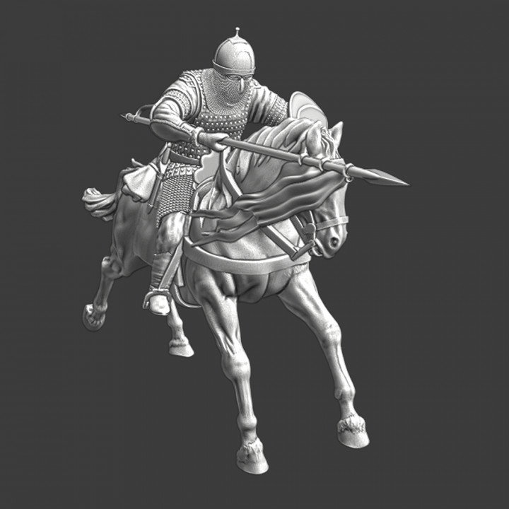 3D Printable Mounted Knight from Novgorod charging by Northern Crusades ...