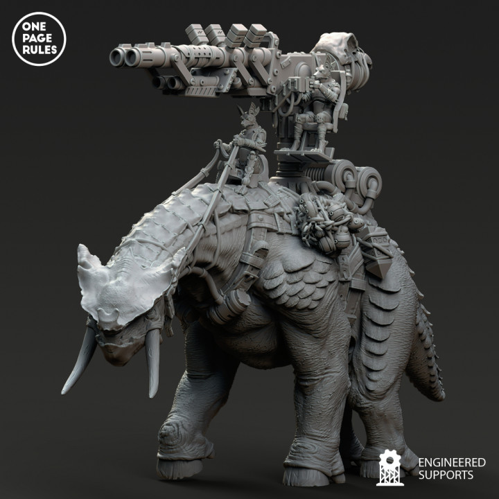 3D Printable Long Neck Beast - Jackals by One Page Rules