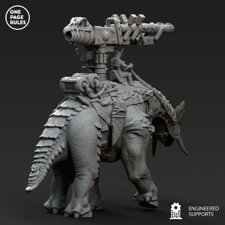 3D Printable Long Neck Beast - Jackals by One Page Rules