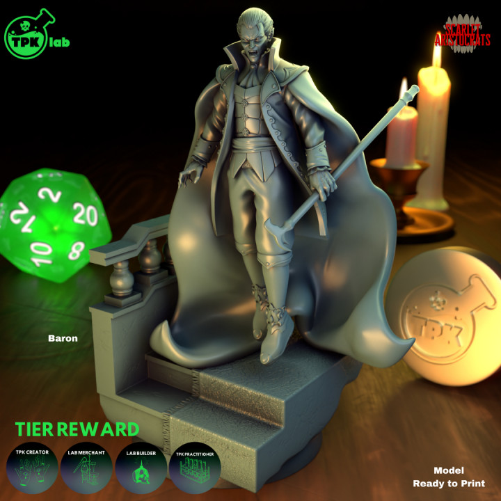 3D Printable Vampire Baron by TPK Lab