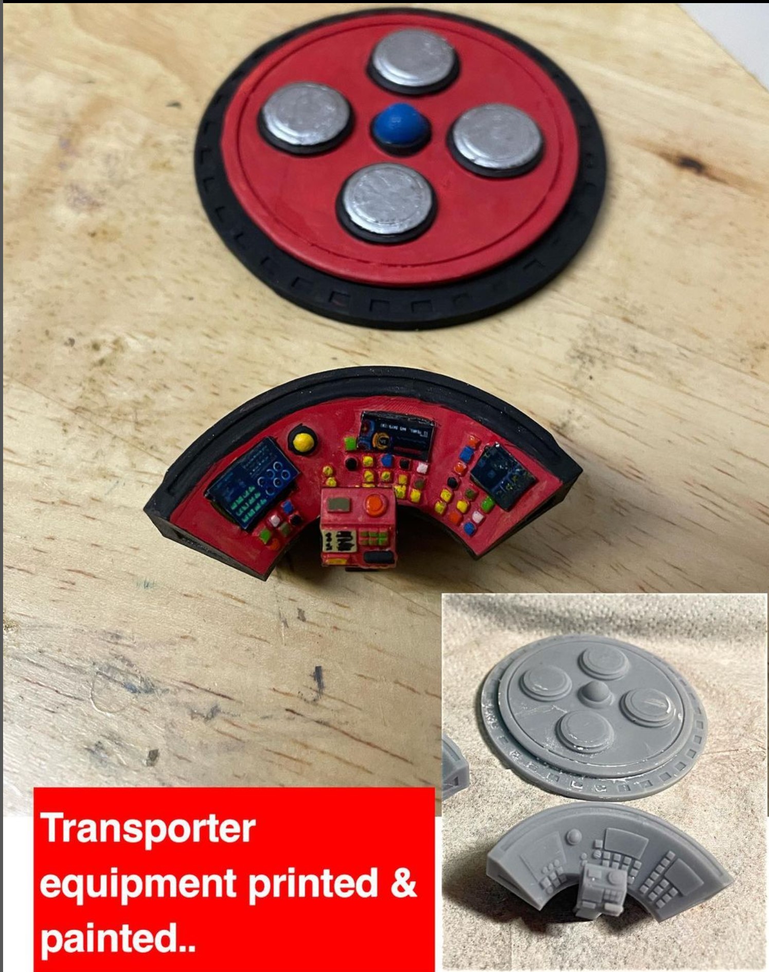 3D Printable Teleport Pad and Consoles by Lost Heresy Miniatures