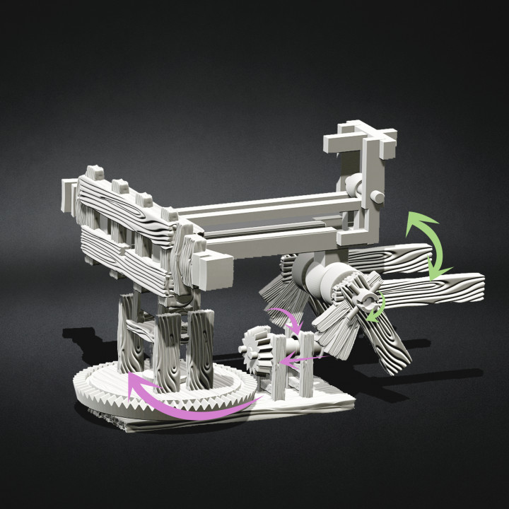 3D Printable Functional Ballista by Philip Sin's Miniatures