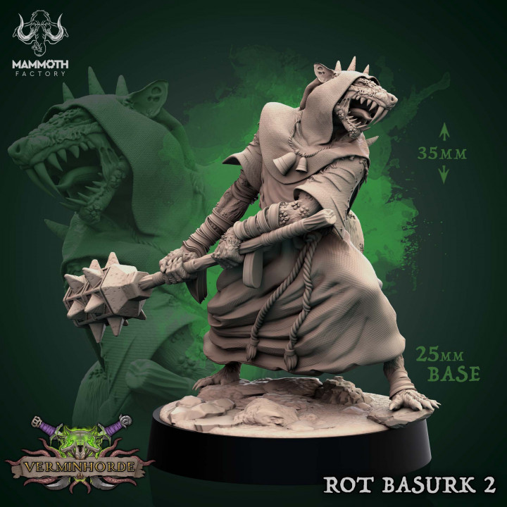 3D Printable Rot Priests & Basurk Pack by Mammoth Factory