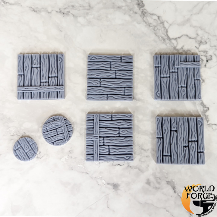 3D Printable Tavern Tiles and Bases by World Forge Miniatures