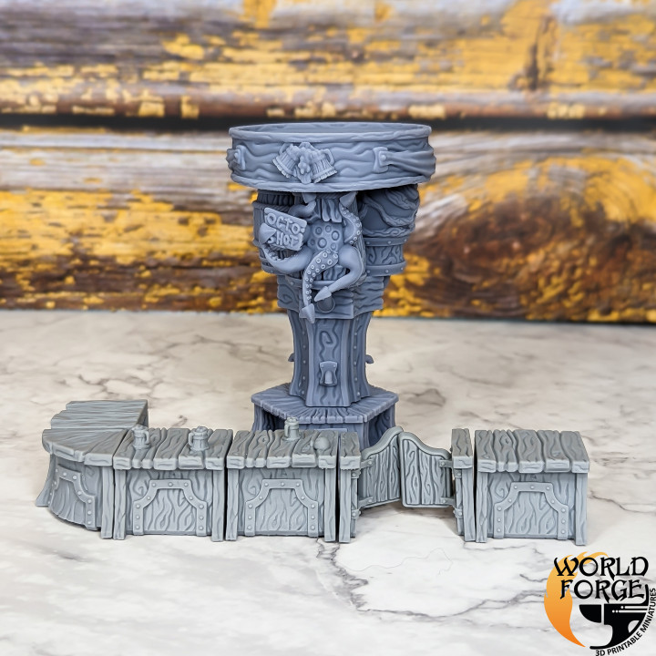 3D Printable The Arcane Dragon Bar by World Forge Miniatures