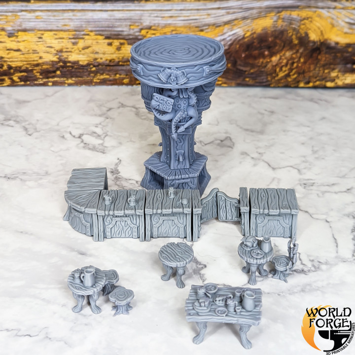 3D Printable The Arcane Dragon Bar by World Forge Miniatures