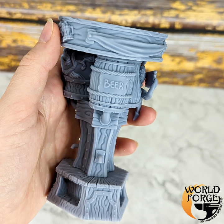 3D Printable The Arcane Dragon Bar by World Forge Miniatures
