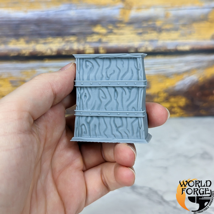 3D Printable Kitchen Shelves by World Forge Miniatures