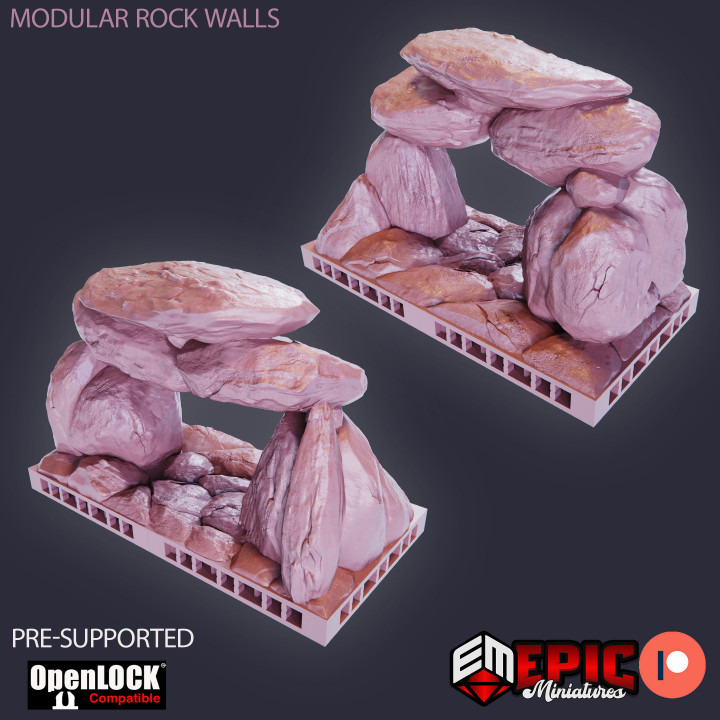 3D Printable Modular Rock Walls / Stone Wall / Stonescape / Protection ...