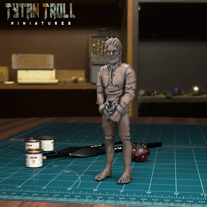 3D Printable Prisoner Bundle [Pre-Supported] by TytanTroll Miniatures