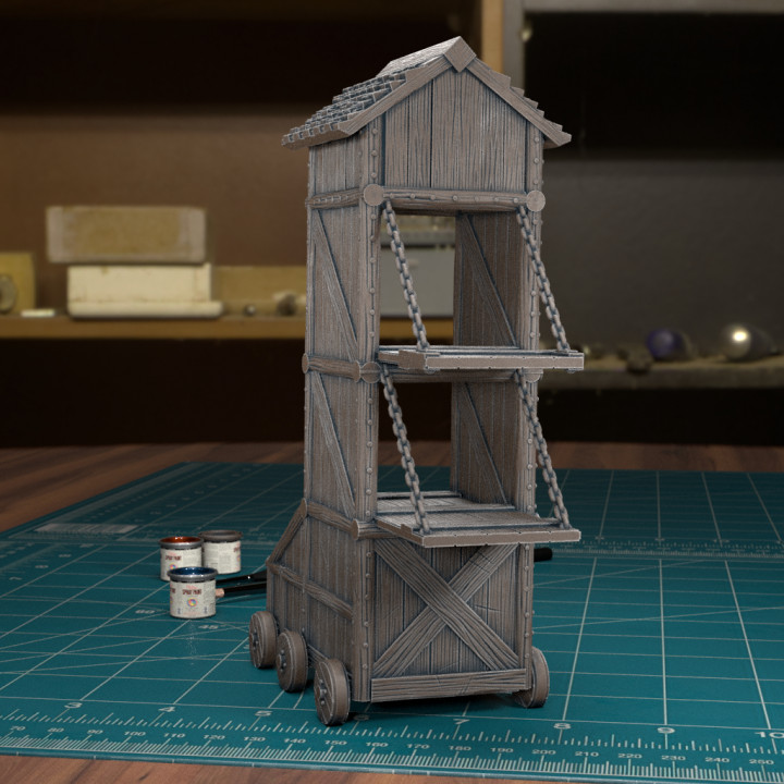 3D Printable Siege Weapon - Siege Tower [Pre-Supported] by TytanTroll ...
