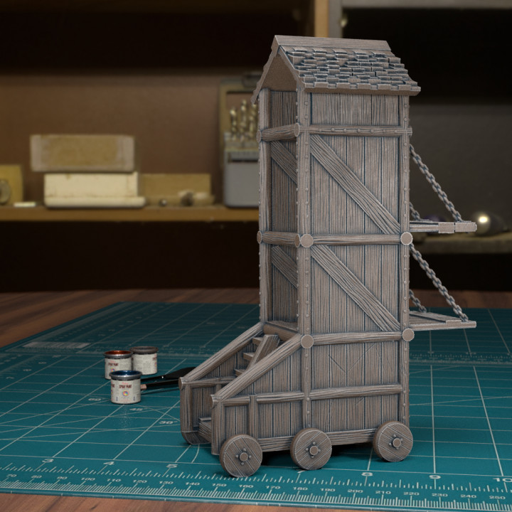 3D Printable Siege Weapon - Siege Tower [Pre-Supported] by TytanTroll ...