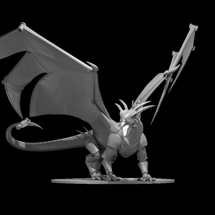3D Printable Clockwork Dragon by Miguel Zavala