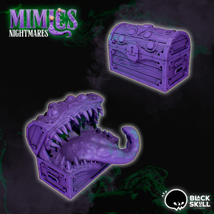 3D Printable Mimic Chest by Black Skull Studio