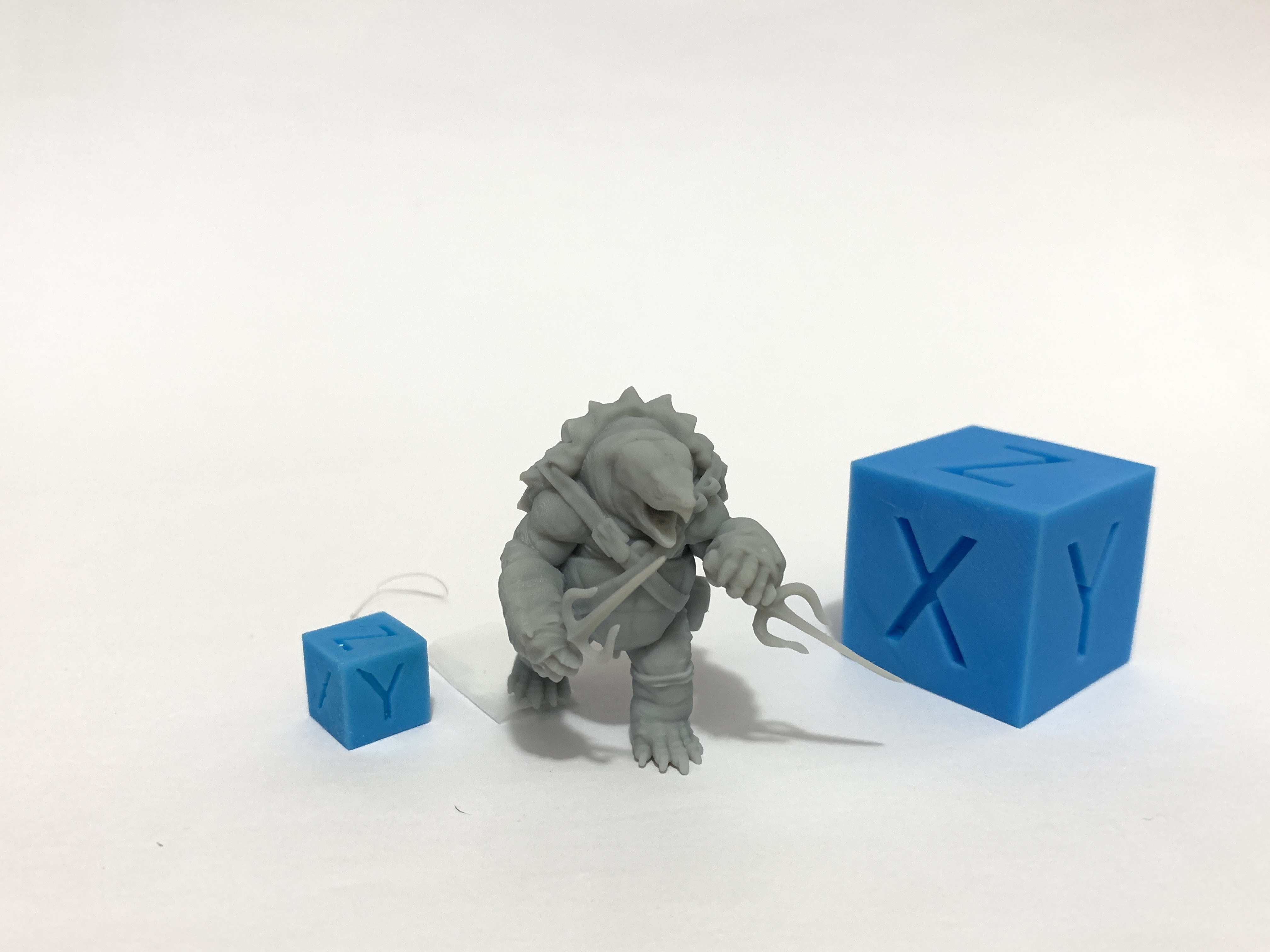 3D Printable Dual Sai Tortle - Tabletop Miniatures (Pre-Supported) by ...