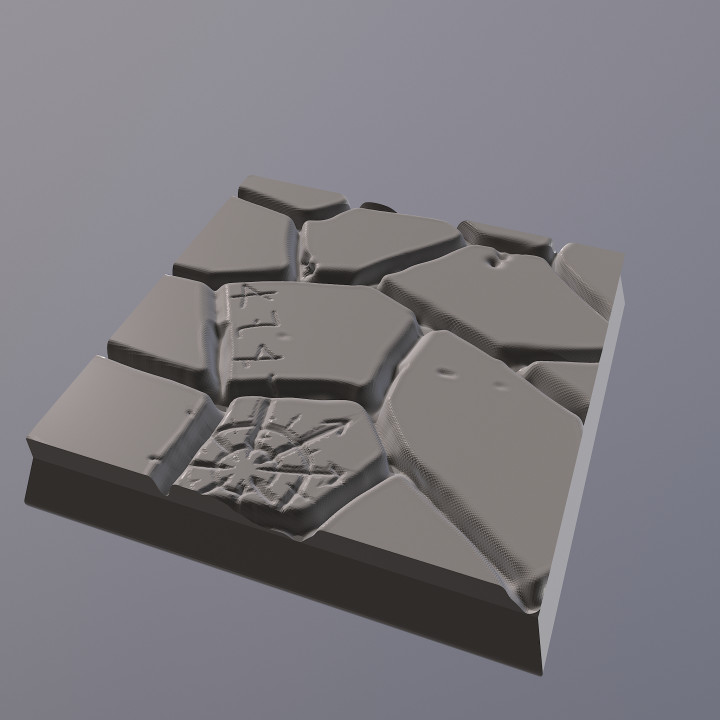 3D Printable 10 square demon world arcane bases by Feed My 3dPrinter