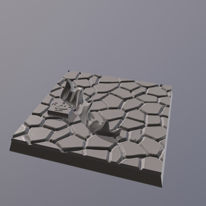 3D Printable 10 square demon world arcane bases by Feed My 3dPrinter