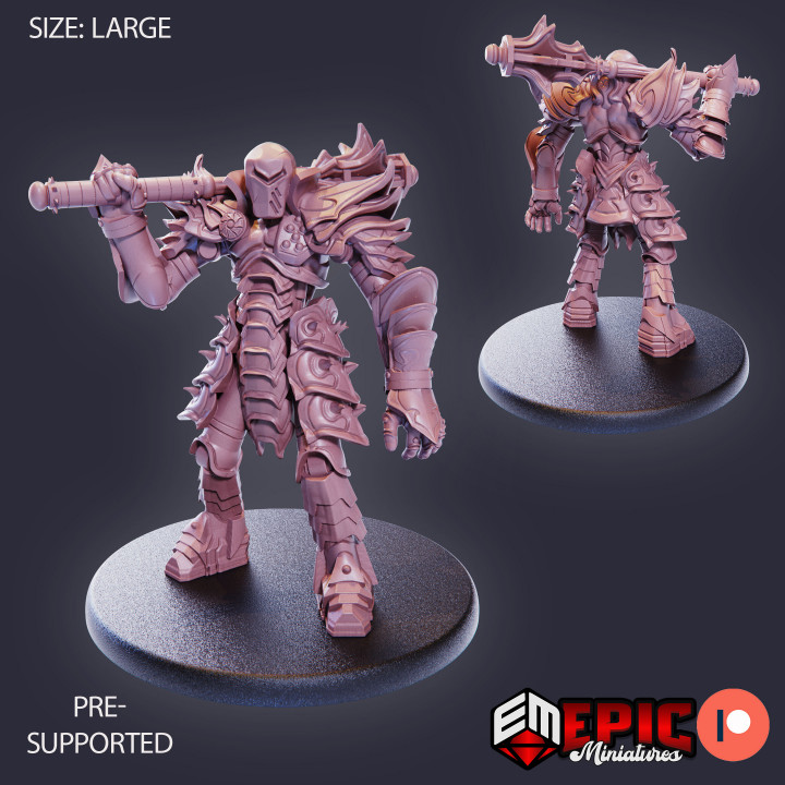 3D Printable Iron Golem Set / Construction Station & Warrior / Ancient ...