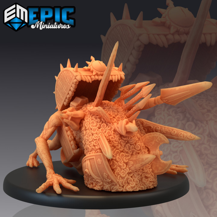 3D Printable Chest Mimic Set / Treasure Monster / Shapechanger ...