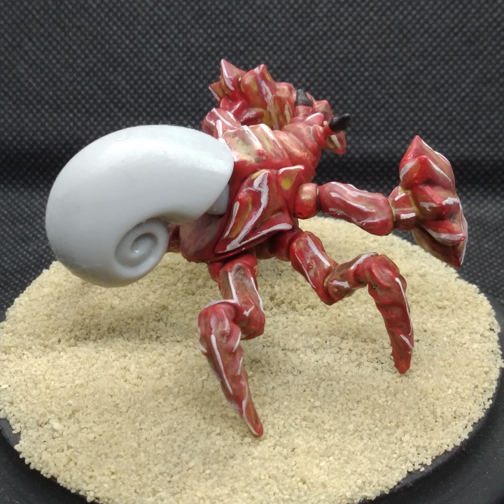 3D Printable Giant Hermit Crab, Miniature by LostPage